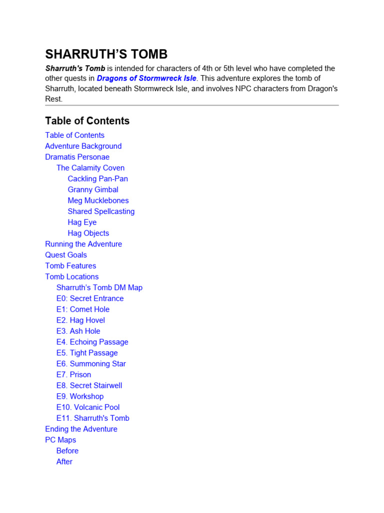 Sharruth's Tomb | PDF | Water