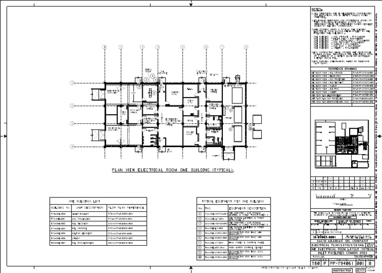t80-P-pp-794061-001 - Rev B Ome Electrical Room Layout Typical | PDF ...