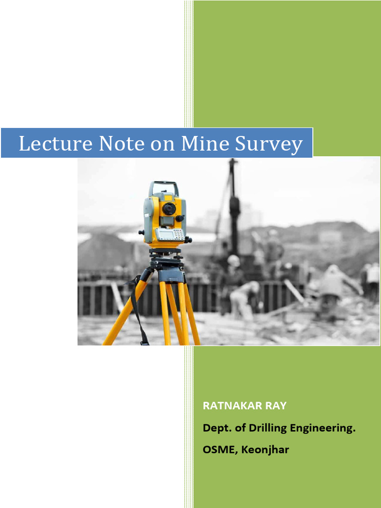 Mine Survey | PDF | Surveying | Compass