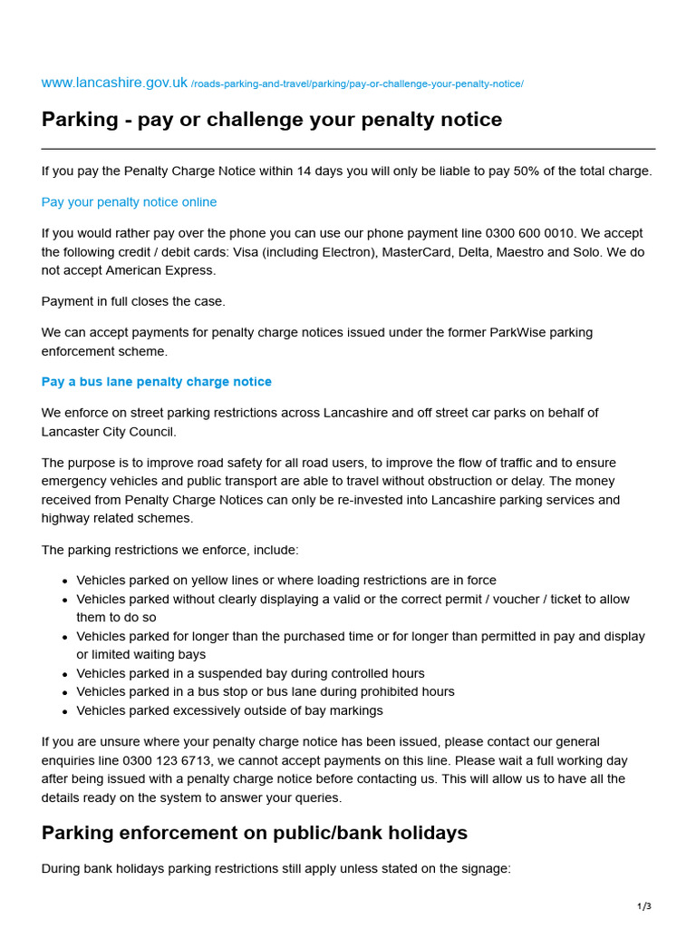 Pay or Challenge Penalty Notice Guide | PDF | Payments | Appeal