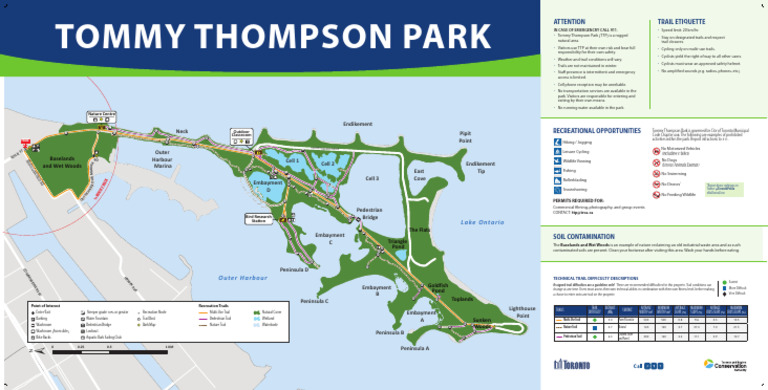 Tommy thomson park map | PDF | Trail | Outdoor Recreation