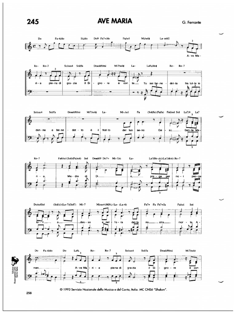 Ave Maria - Ferrante Rns | PDF