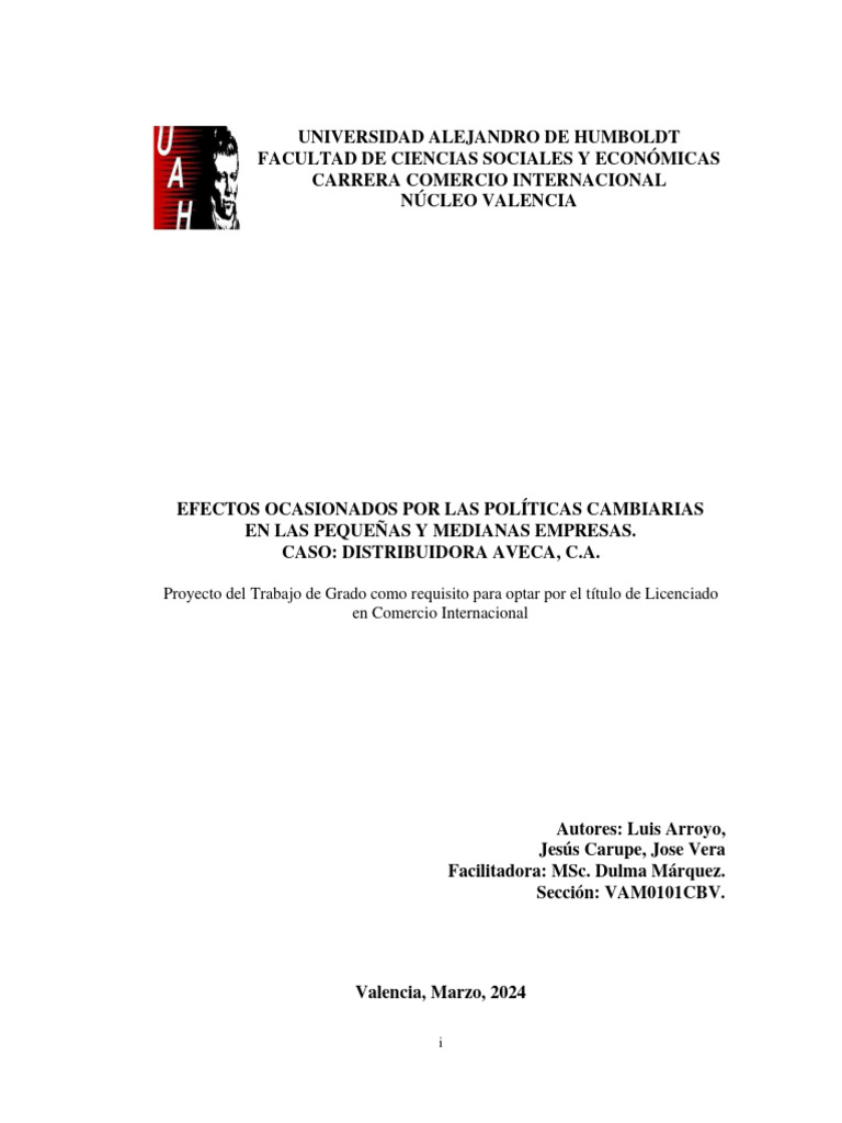 Capitulo I Arroyo, Carupe y VERA FINAL | PDF | Business | Moneda