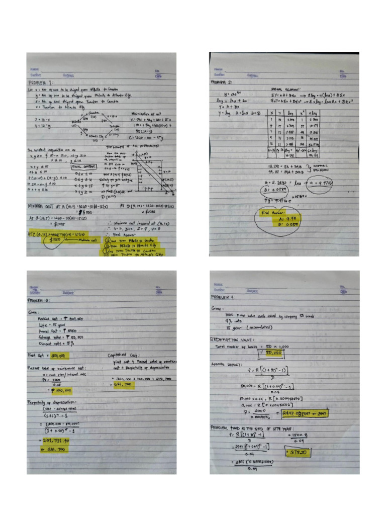 Sitjar Problem Set Solution MMW | PDF