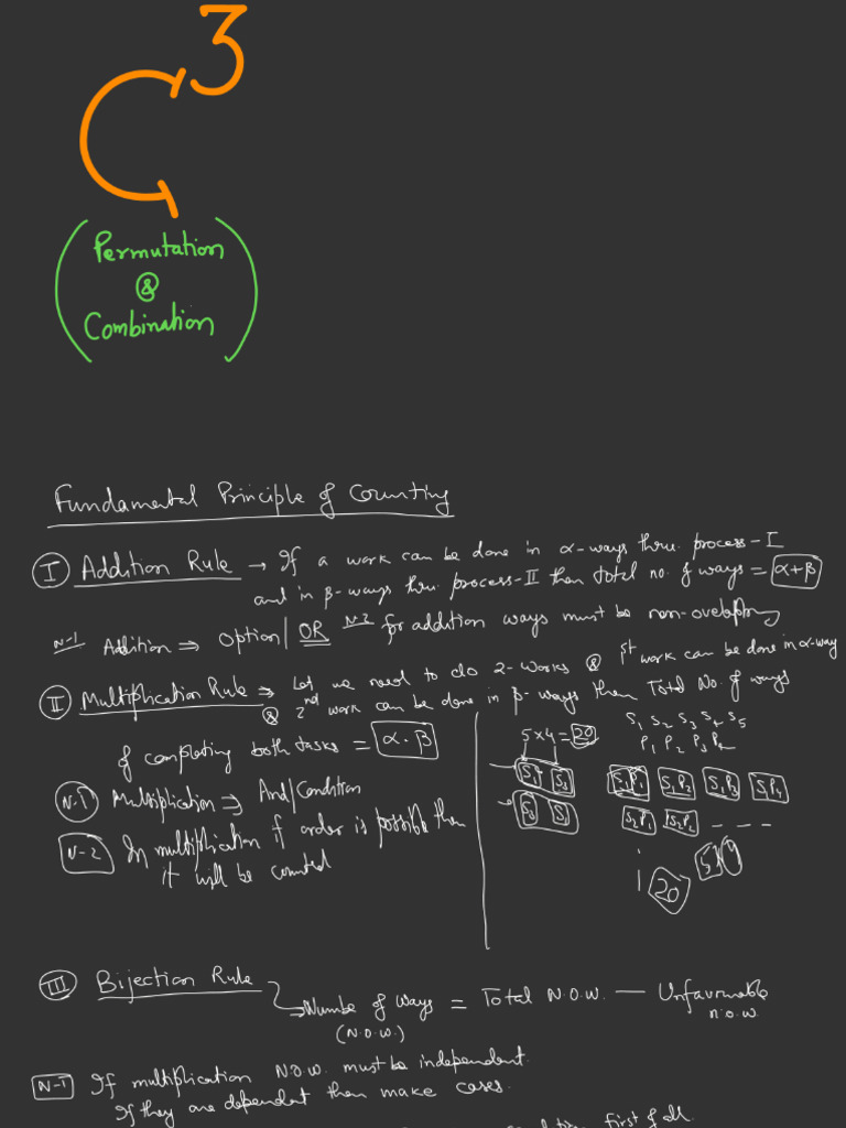 Permutation And Combination C3 Lecture Pdf 6043