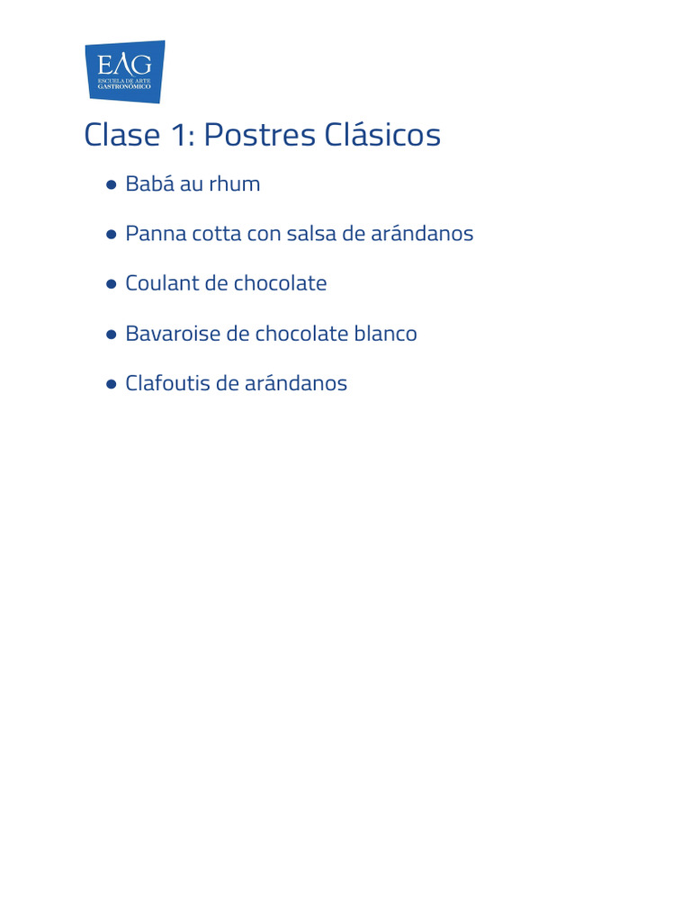 Recetas de Postres Clásicos Deliciosos | PDF | Chocolate | Postres