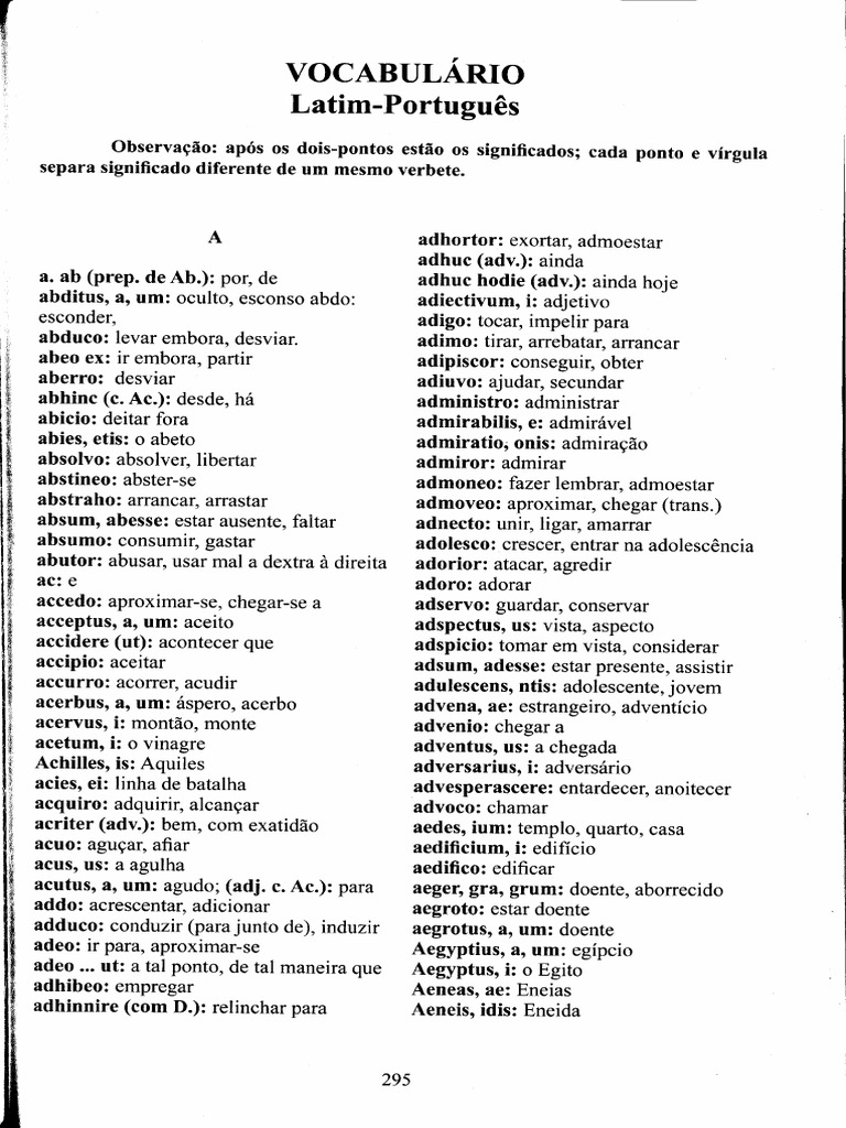 Dicionario Palavras em Latim | PDF