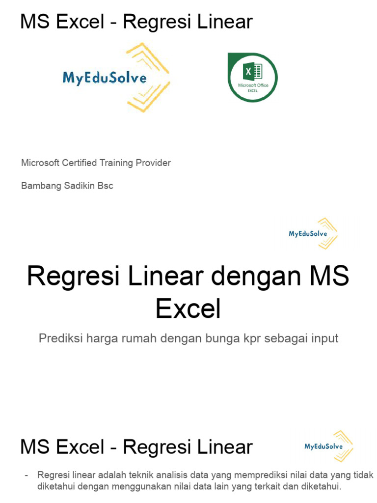 Excel Regresi | PDF