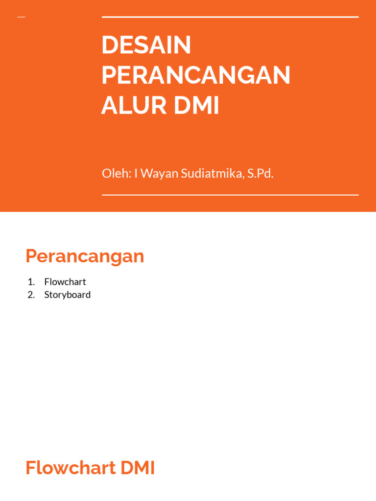 KP2 - Materi - Desain-Perancangan Alur DMI | PDF