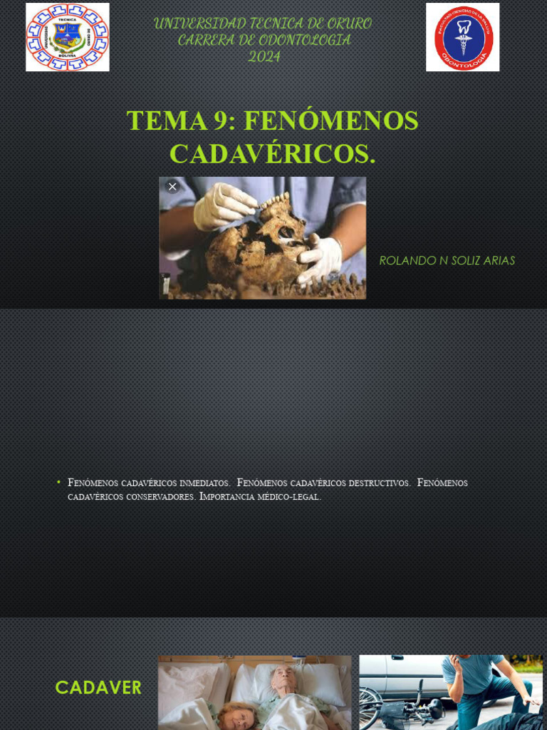 9 Fen Menos Cadav Ricos | PDF | Descomposición | Cadáver