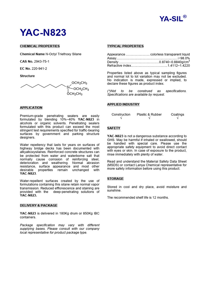 Spec Yac N823 | PDF | Water | Materials
