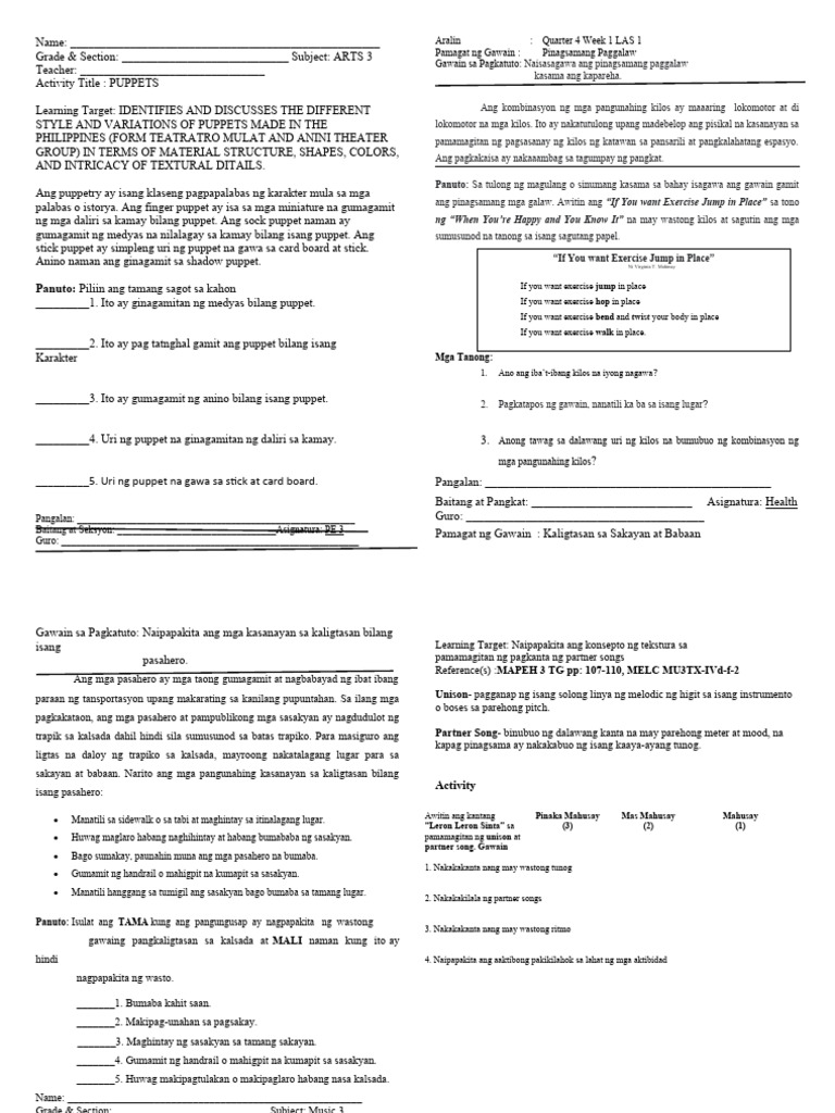 Health 3 Q4 Week 3 Las 2 | PDF