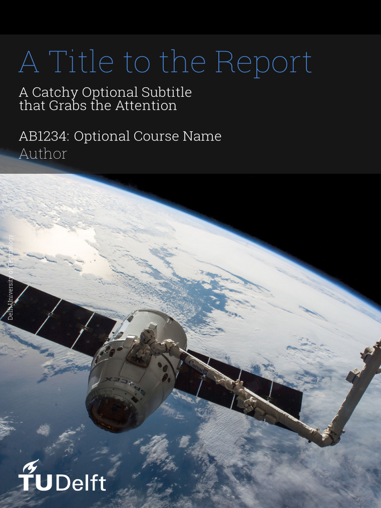 TU Delft Unofficial Report Thesis Template | PDF | Text
