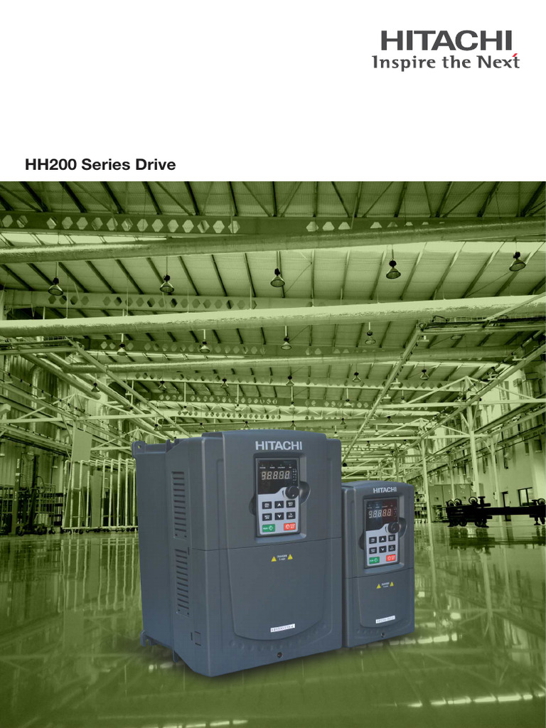 Hitachi HH200 Series Drive Manual | PDF | Electric Motor | Electricity