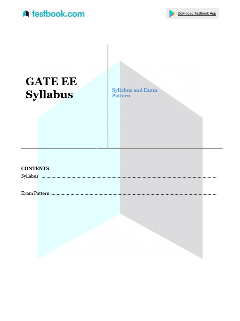 Gate Ee Syllabus | PDF | Electrical Network | Electric Motor
