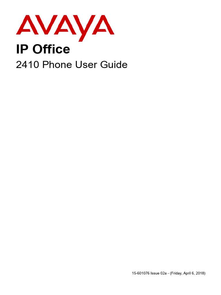 Avaya Phone System Manual 2410 | PDF | Login | License
