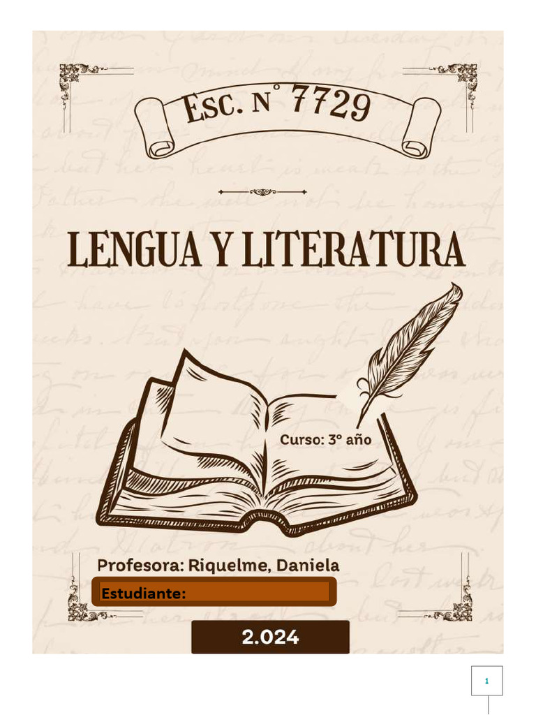 3° Año Cuadernillo Lenga y Litratura 2024 82 Pag | PDF