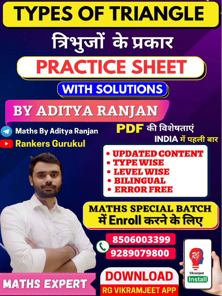 types of triangle | Download Free PDF | Triangle | Classical Geometry