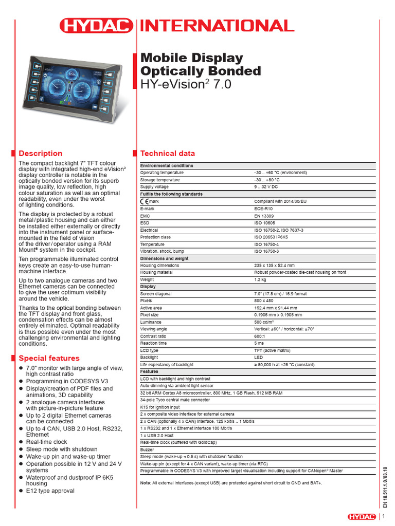 PRD_DOC_PRO_185111-00001__SEN__AIN__V1 | PDF | Backlight | Camera