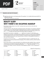 CNA Progression 2 - Pack de Provas - Type A | PDF | Vocabulary | Fluency