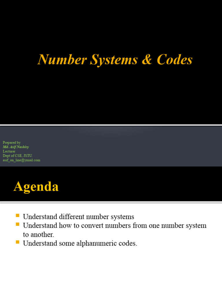 Number Systems & Codes | PDF | Computing | Arithmetic Number Systems & Codes | PDF | Computing | Arithmetic