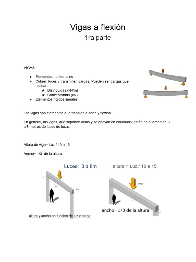 8 Vigas parte 1 | PDF | Viga (Estructura) | Braguero