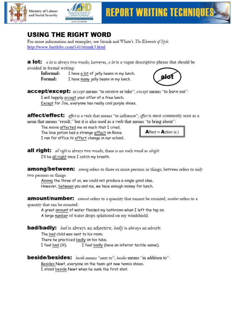 Using the Right Word (1) | Download Free PDF | Verb | Adverb