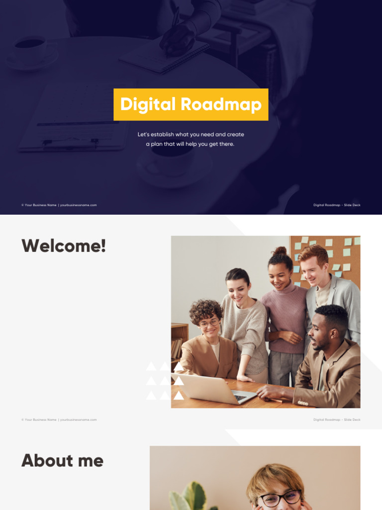 Digital Roadmap - Slide Deck | PDF | Customer Experience | Business