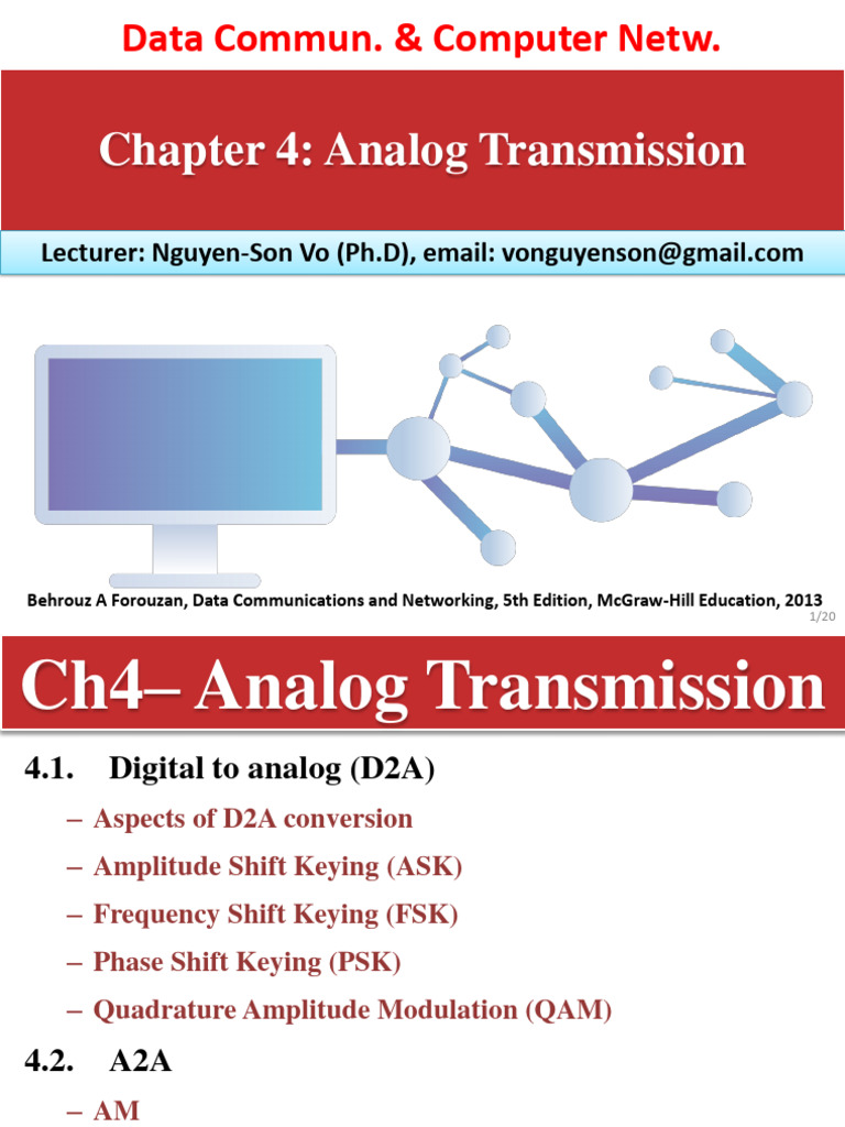 Analog Transmission Techniques Explained | PDF | Modulation ...