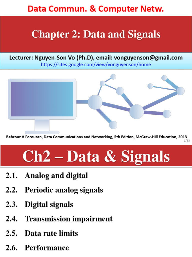 Ch02-Data and Signals | Download Free PDF | Bandwidth (Signal Processing) | Bit Rate