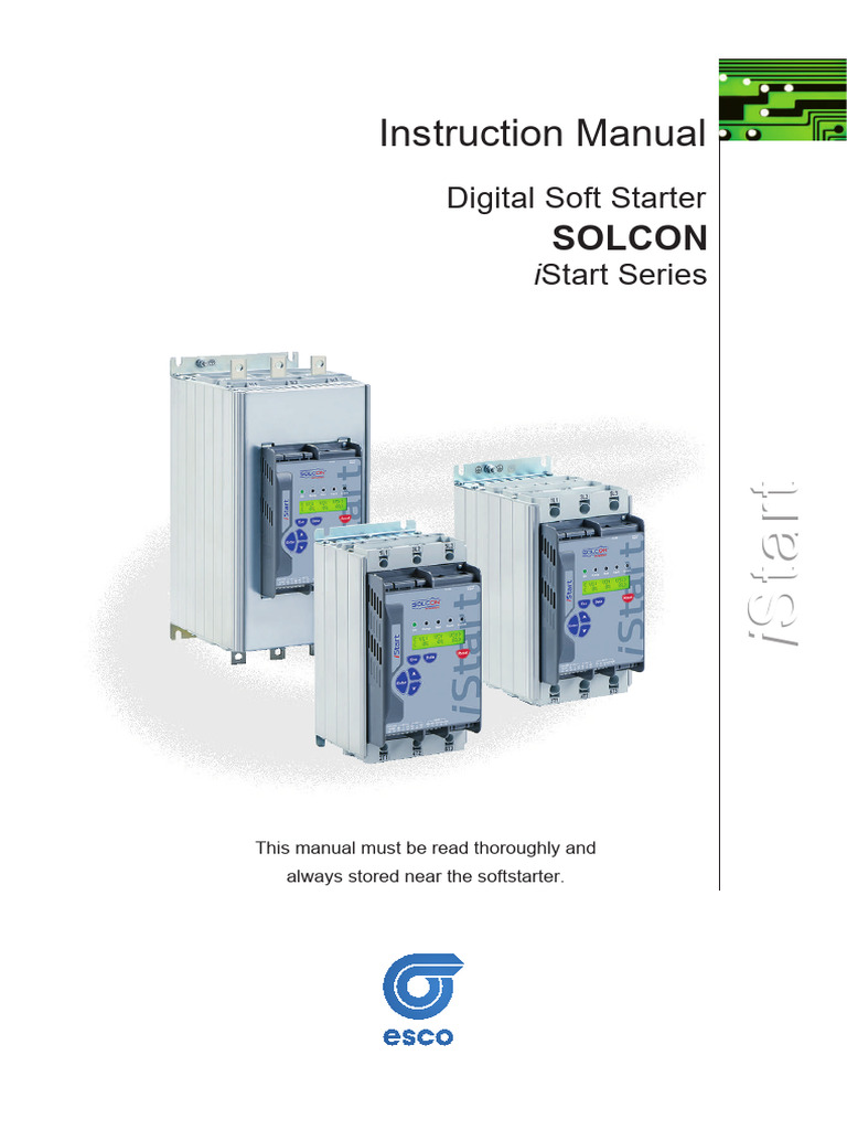 Solcon Istart Manual 2 | PDF | Fuse (Electrical) | Electrical ...