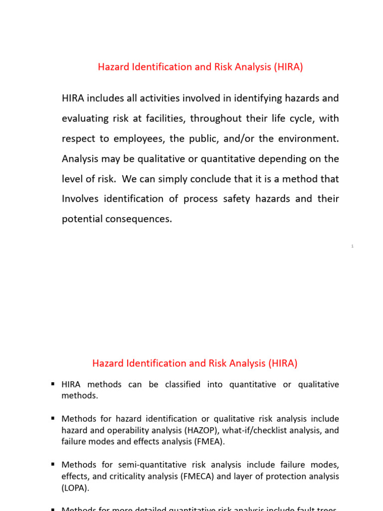 HIRA and Process Life Cycle | PDF | Polyvinyl Chloride