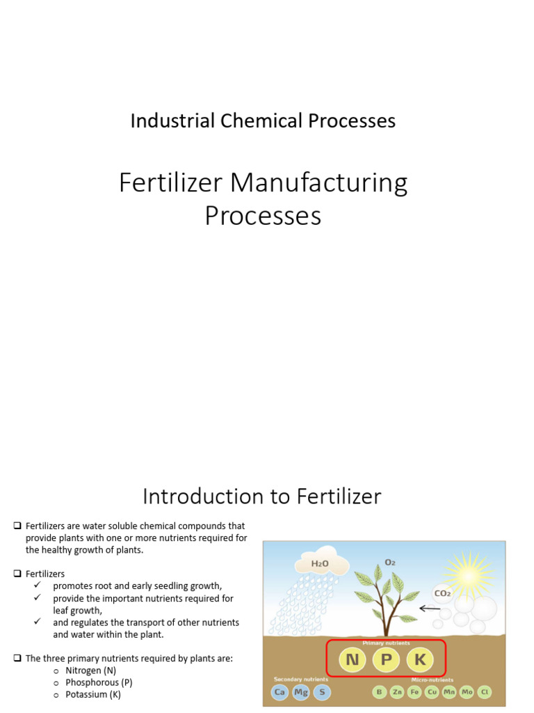 Fertilizer Process | PDF | Fertilizer | Urea