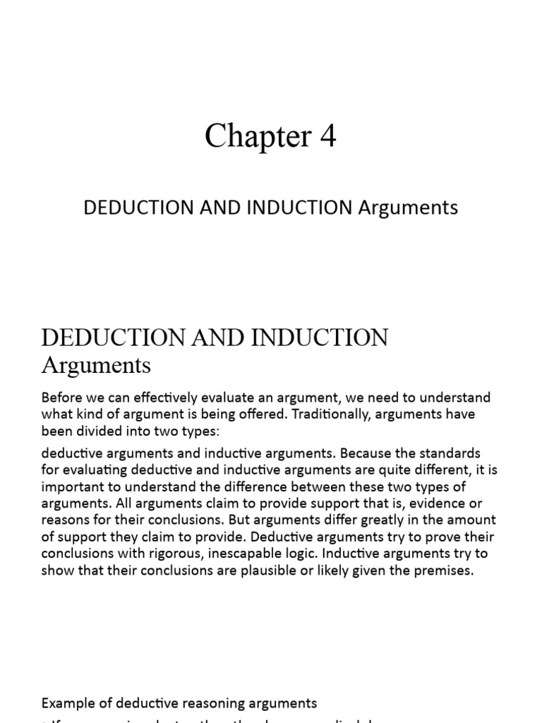 Chapter 4. | PDF | Argument | Deductive Reasoning