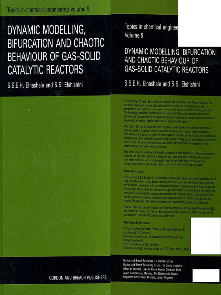 Dynamic Modelling, Bifurcation and Chaotic Behaviour of Gas-Solid Catalytic Reactors (Topics in ...