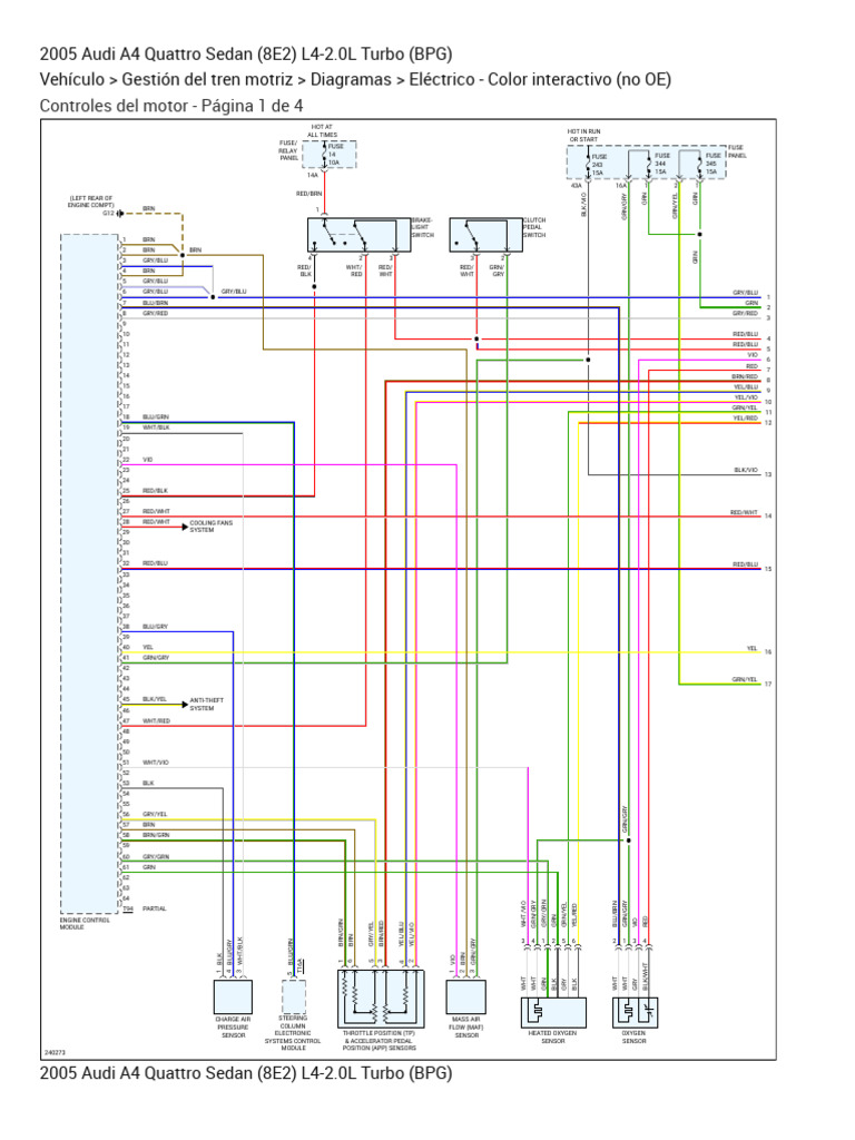 Audi A4 12vengine Controls (Powertrain Management) - ALLDATA Repair ...