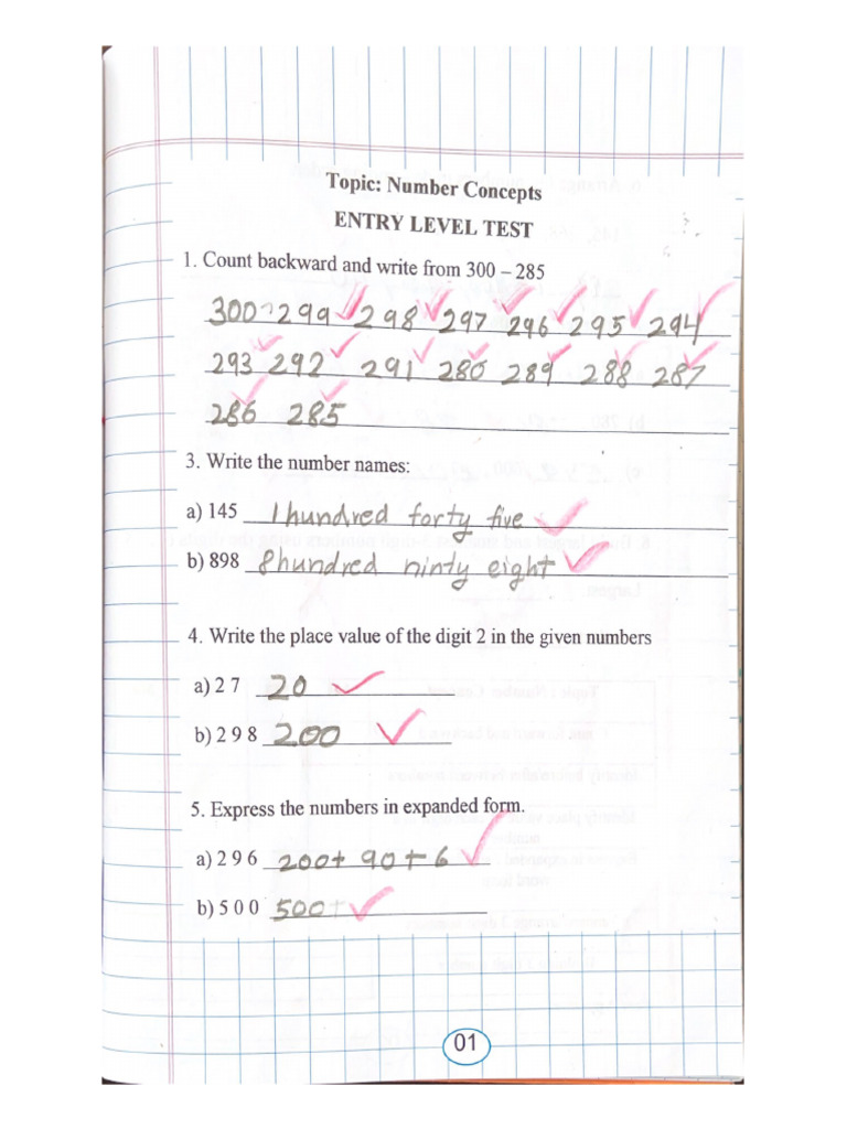 Grade 2 - Number Lesson | PDF