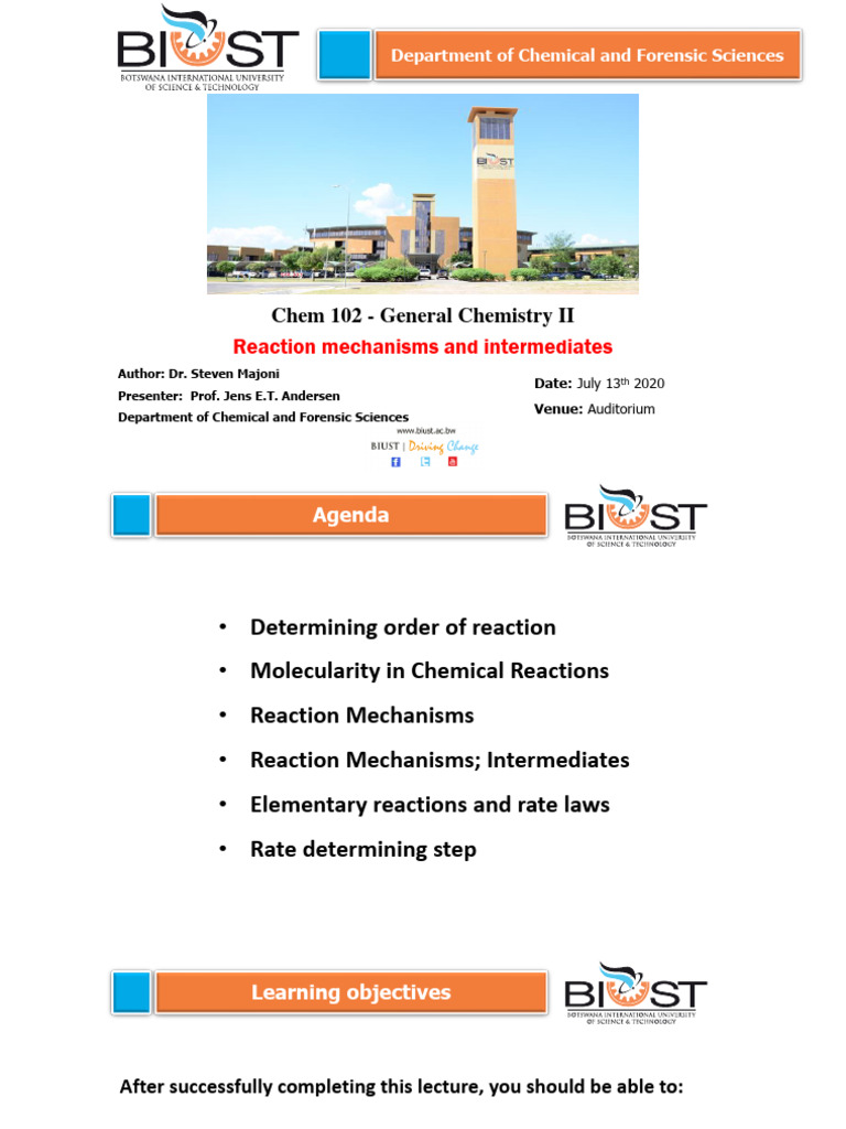 Chem 102-General Chemistry Lecture 10 SM | PDF | Reaction Rate | Chemical Reactions