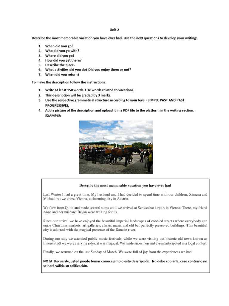 Writing Unit 2 | PDF