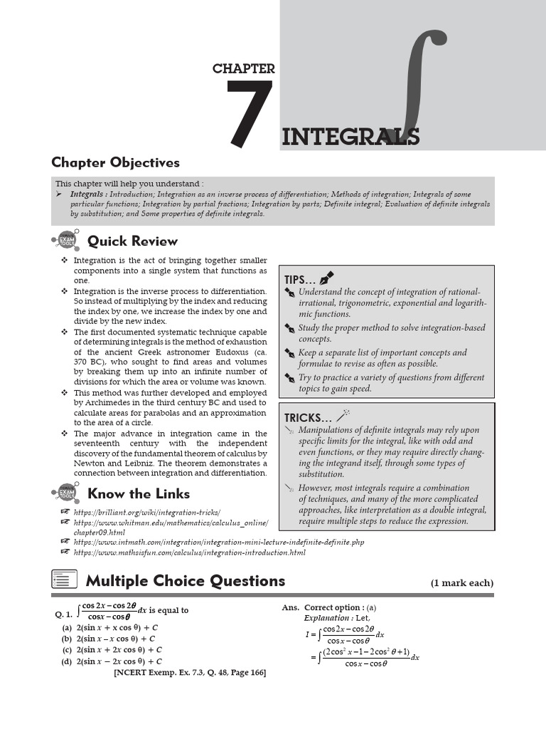 CHP 7 | PDF | Integral | Mathematics