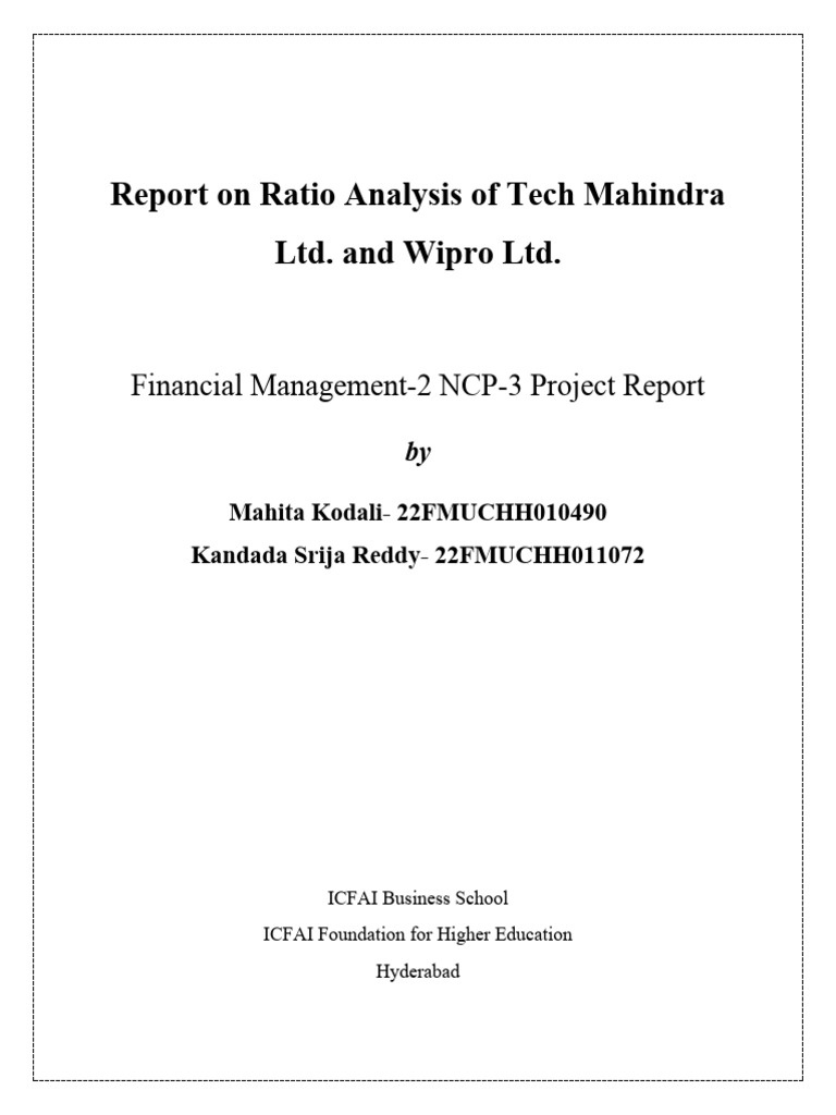 Chinnari FM Report | PDF | Leverage (Finance) | Equity (Finance)