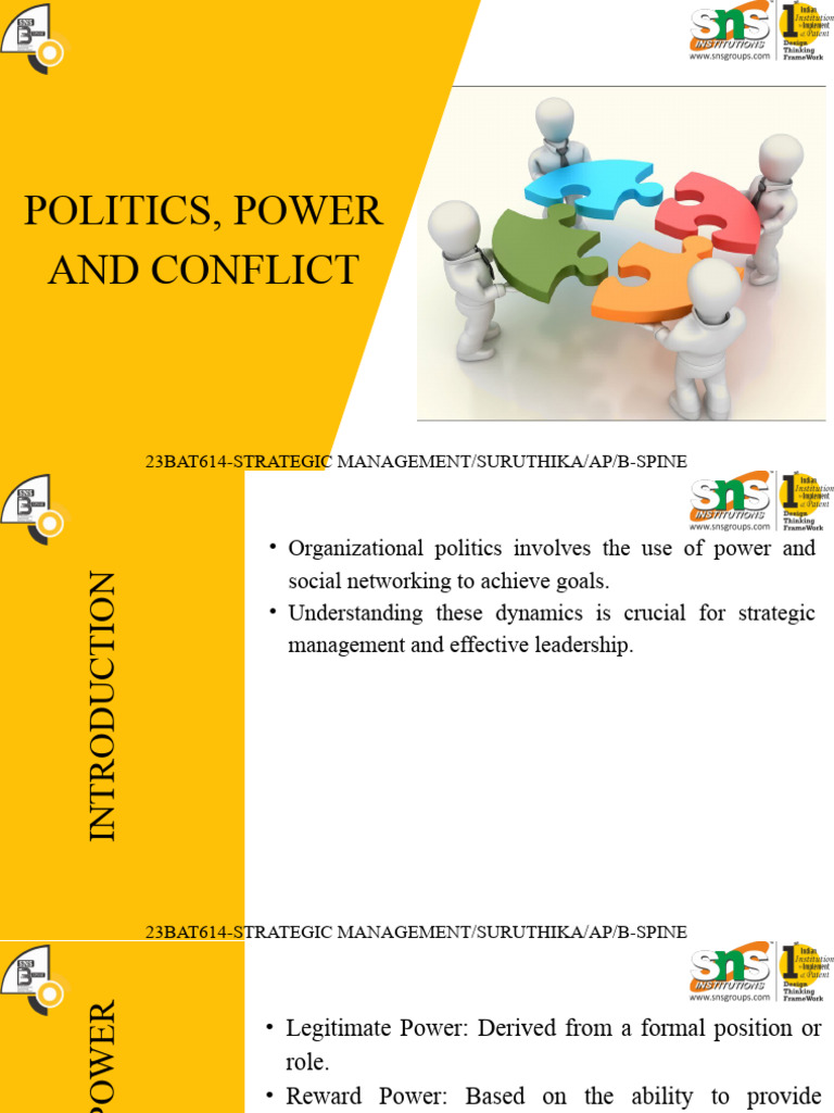 Politics, Power and Conflict | PDF | Power (Social And Political ...