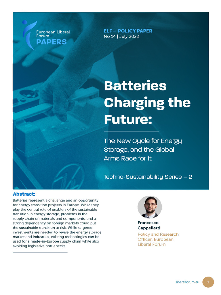 Batteries Charging The Future The New Cycle For Energy Storage and The ...
