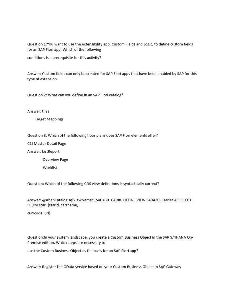 s4hana | PDF | Databases | Computer Programming