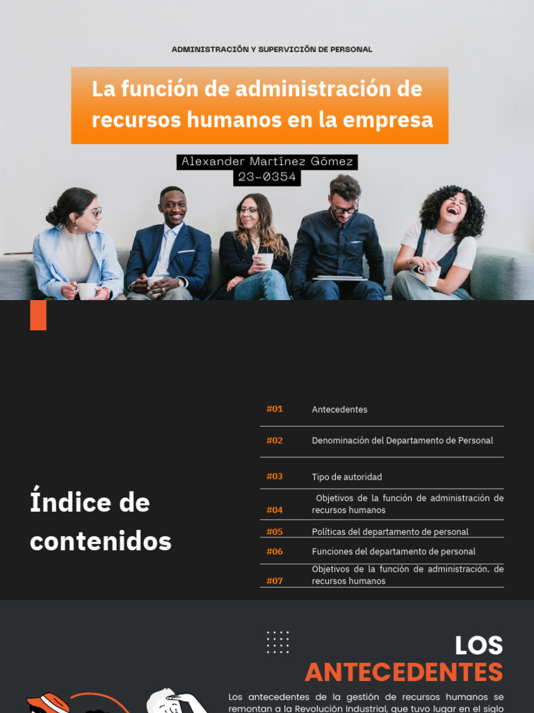 La Función de Administración de Recursos Humanos en La Empresa | PDF | Gestión de recursos ...