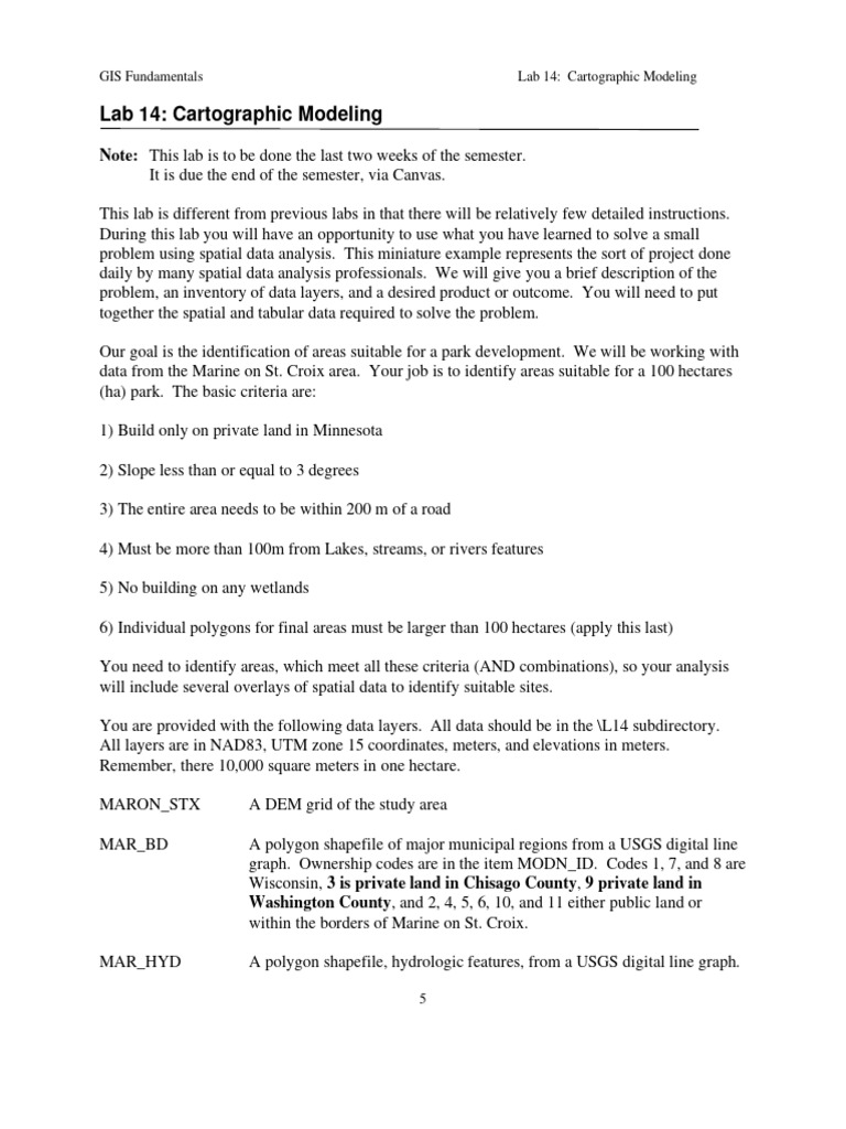 L14 Cartographic Modeling Arcgispro Pdf Geographic Information System Computing