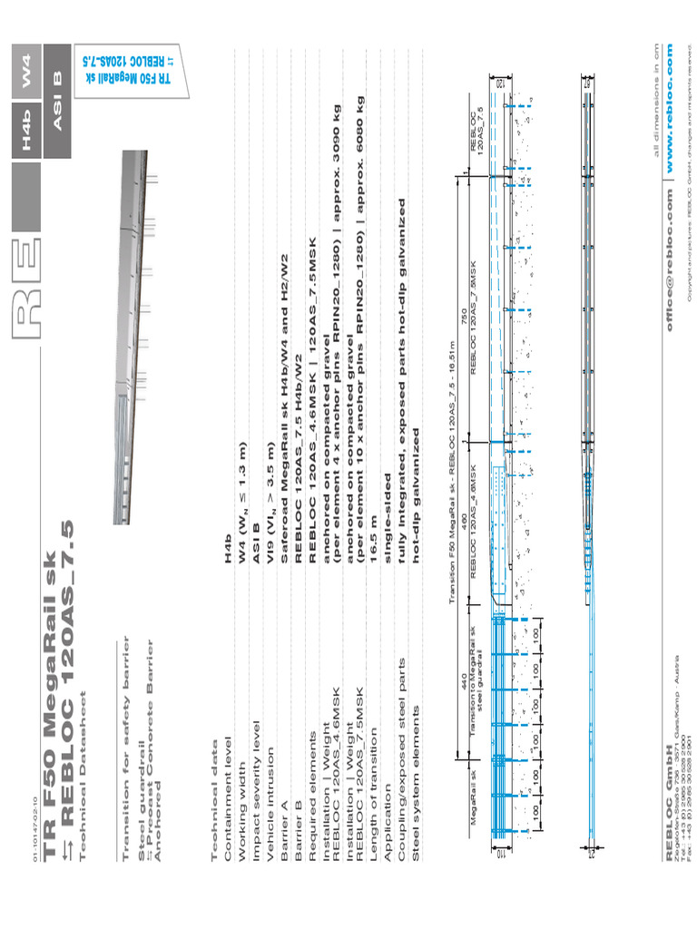 01-10147-02-10 TR F50 - Megarail SK - REBLOC 120AS - 7.5 - Technical - Datasheet | PDF ...