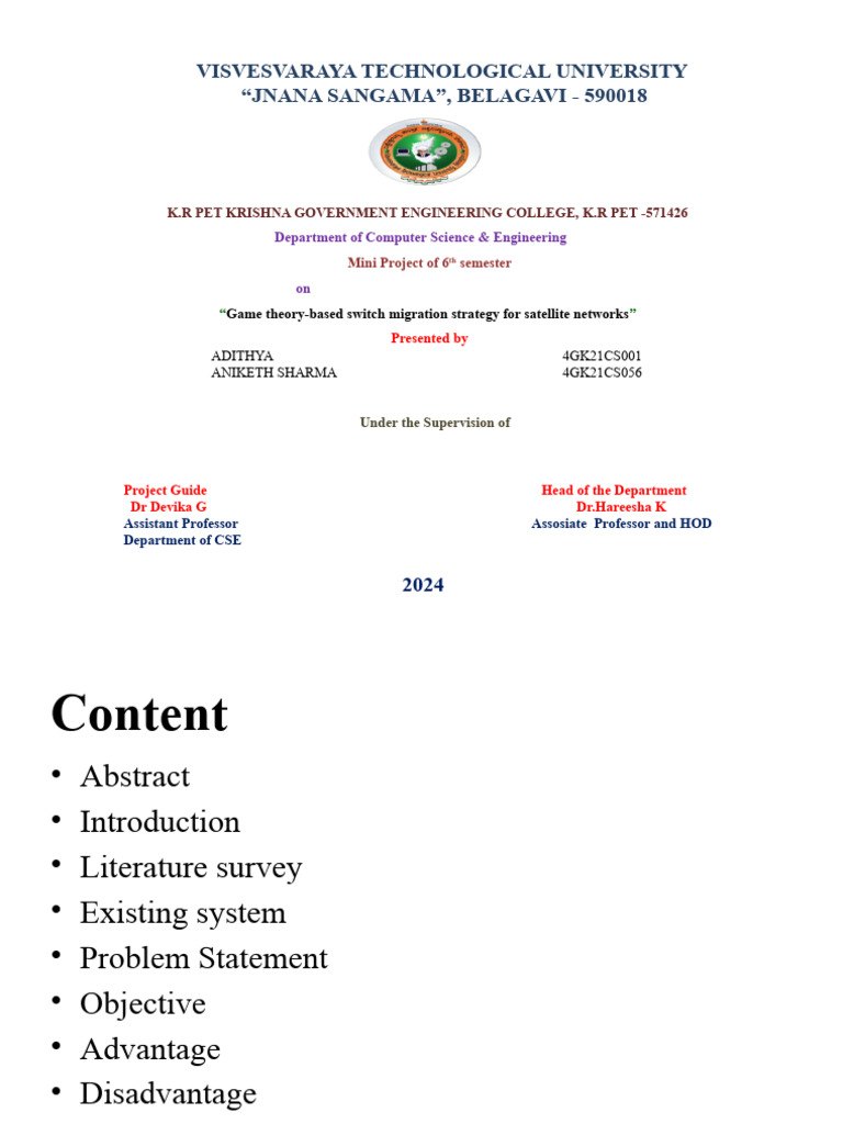 Game Theory Based Switch Migration Strategy For Satellite Network | PDF | Visual Impairment ...