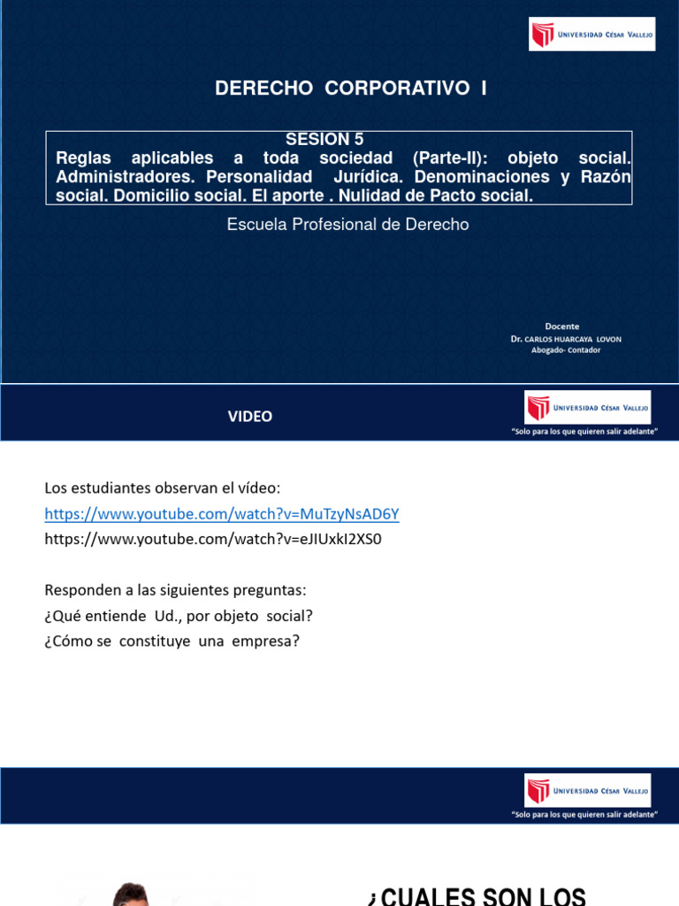 Sesión - 05 Derecho Laboral | PDF | Bienes (Ley) | Sociedad de responsabilidad limitada