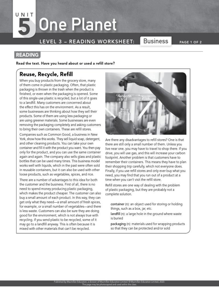 SYM 3 U05 ReadingWorksheet | PDF | Atmosphere Of Earth | Atmosphere